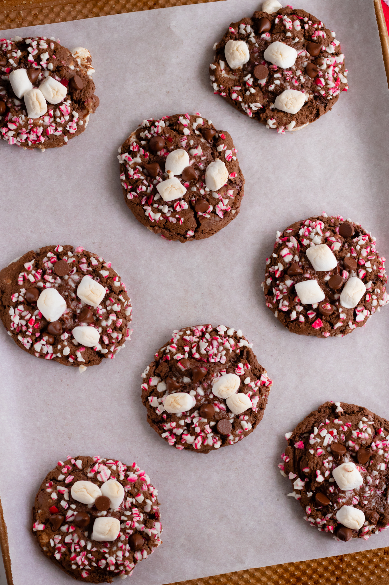 Peppermint Hot Cocoa Cookies - Maria's Munchies