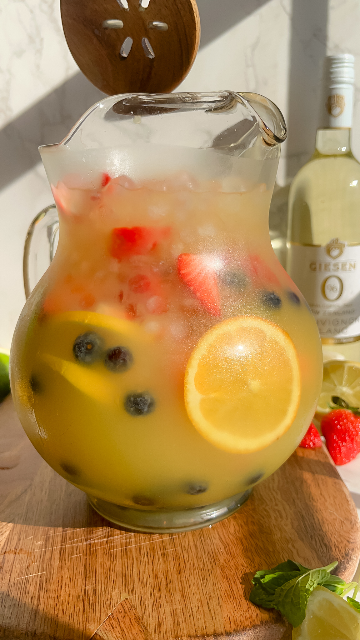 White Wine Sangria (Perfect for Summer) - Maria's Munchies