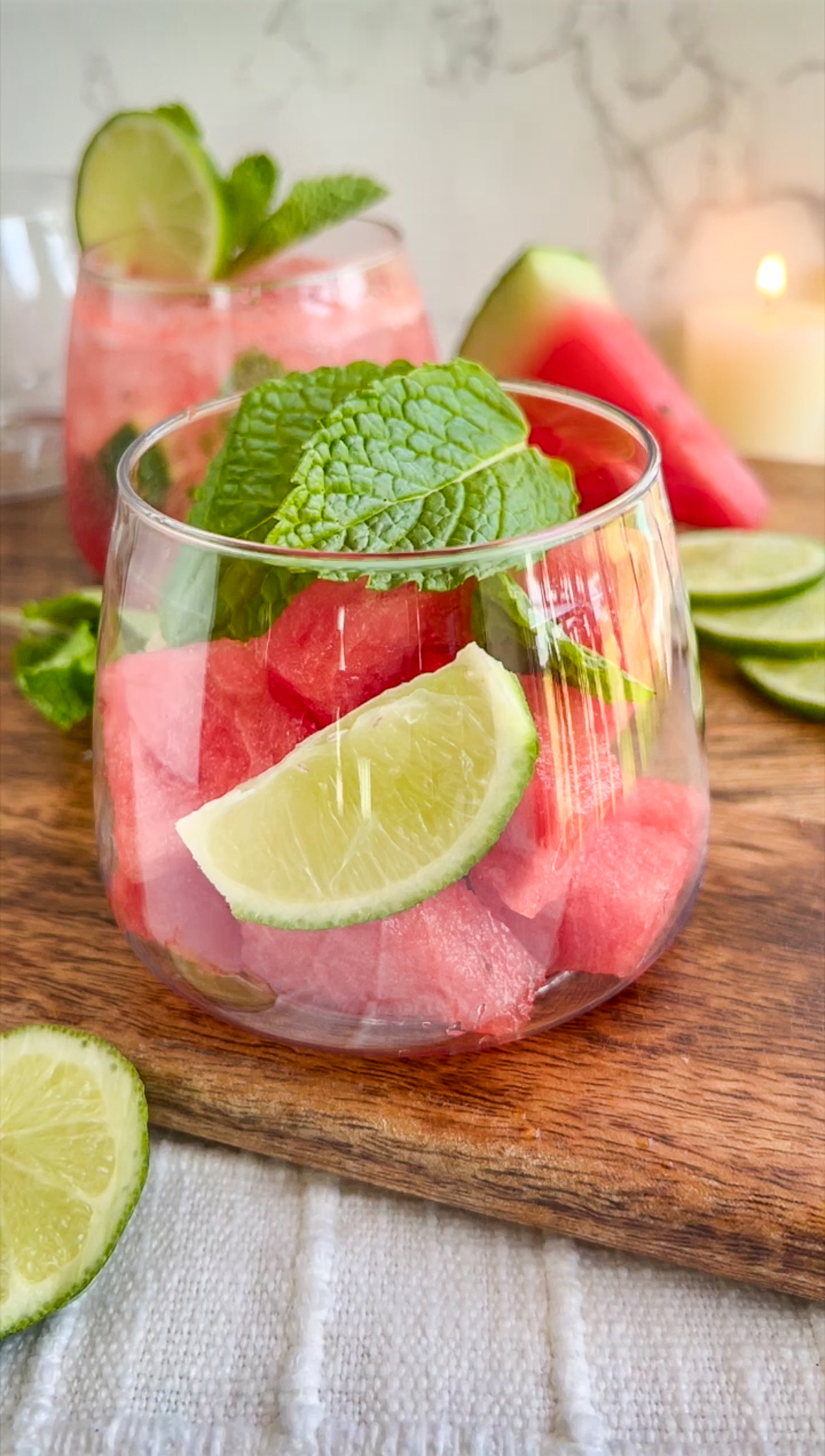 Watermelon Lime Mint Mocktails - Maria's Munchies