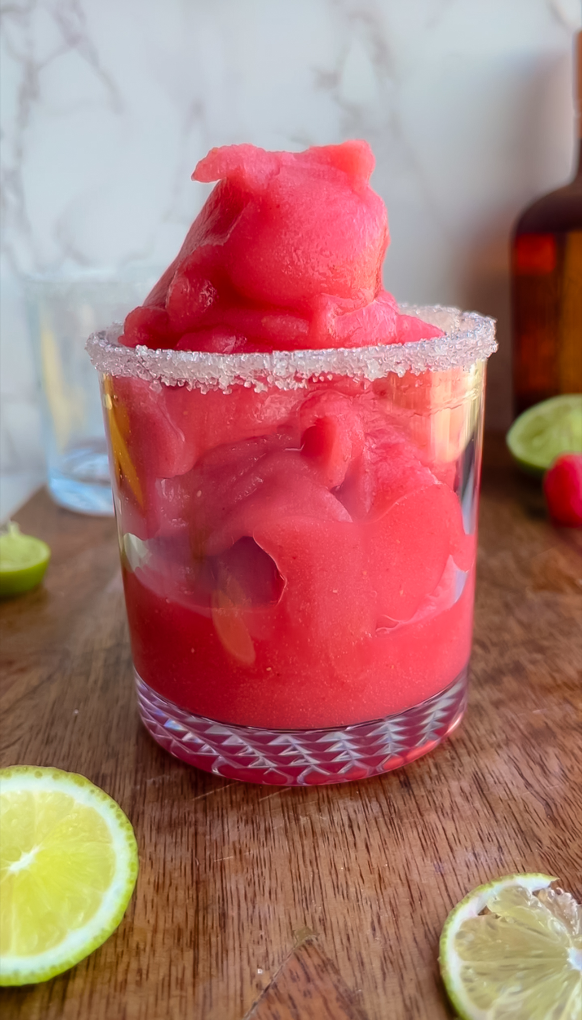 Frozen Strawberry Margarita - Maria's Munchies